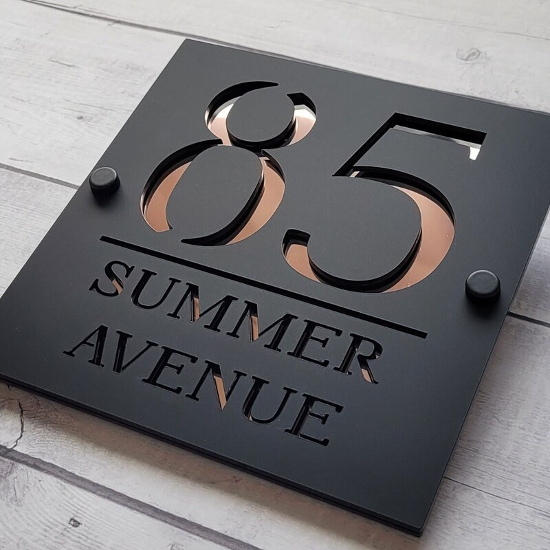 Modern House Signs - Etsy UK