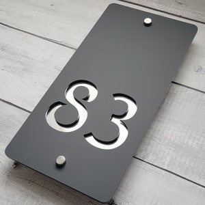 MODERN HOUSE SIGN | House Number | House Sign | Vertical House Sign ...