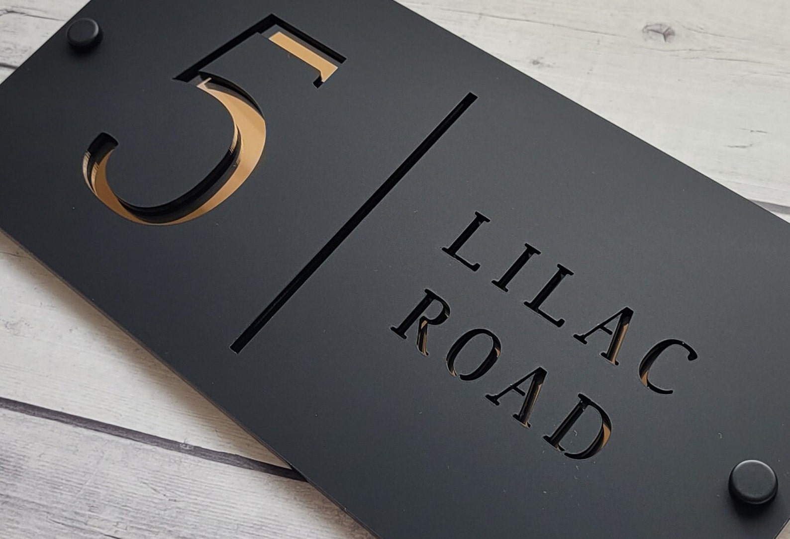 MODERN HOUSE SIGN Address Plaque House Number House Signs 290 X 140mm ...