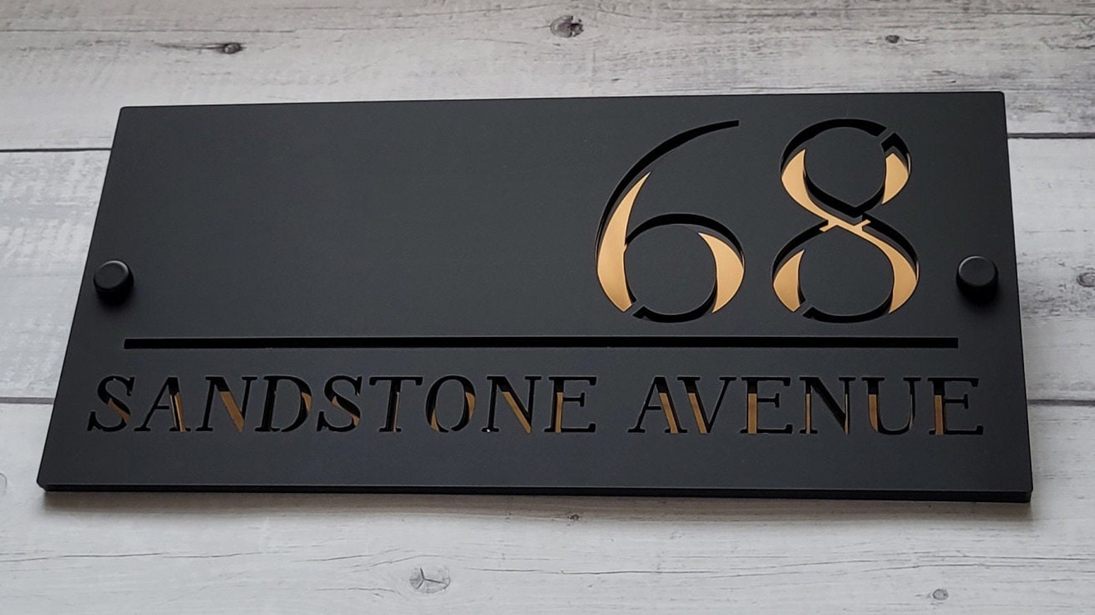 MODERN HOUSE SIGN Address Plaque House Number House - Etsy