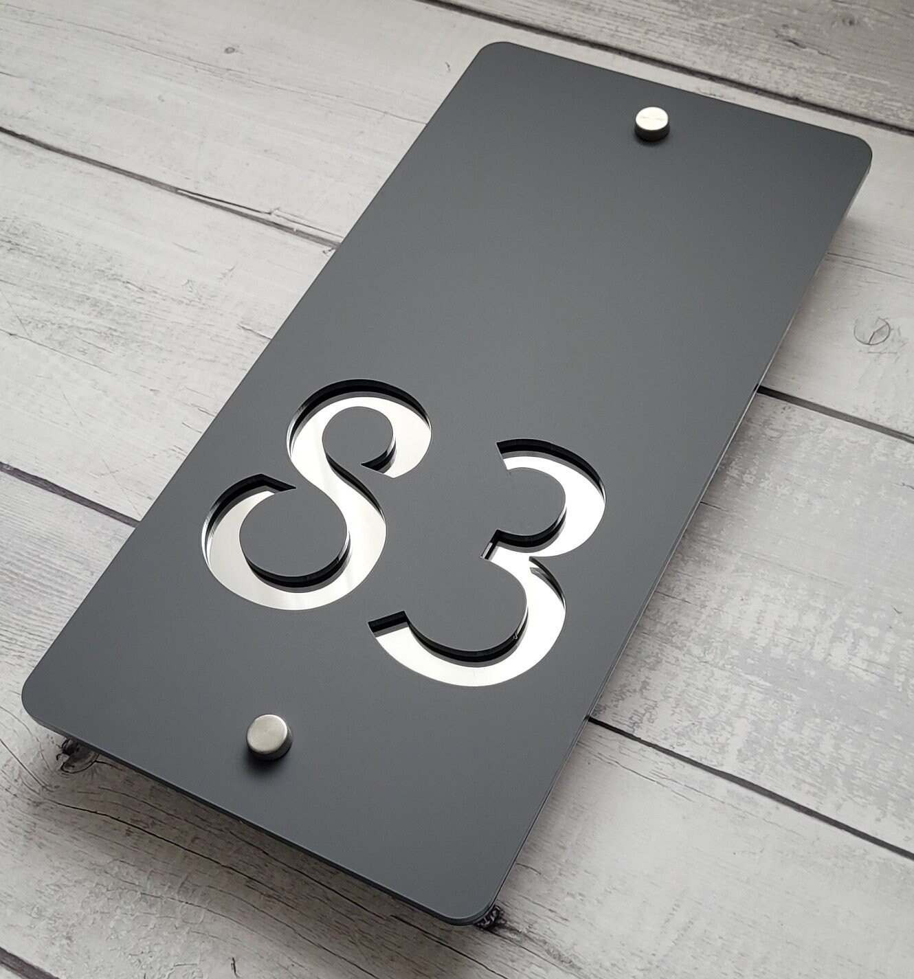 MODERN HOUSE SIGN | House Number | House Sign | Vertical House Sign ...