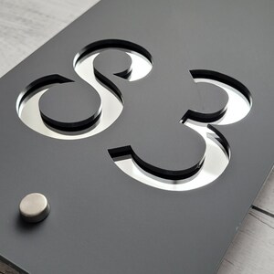 MODERN HOUSE SIGN | House Number | House Sign | Vertical House Sign ...