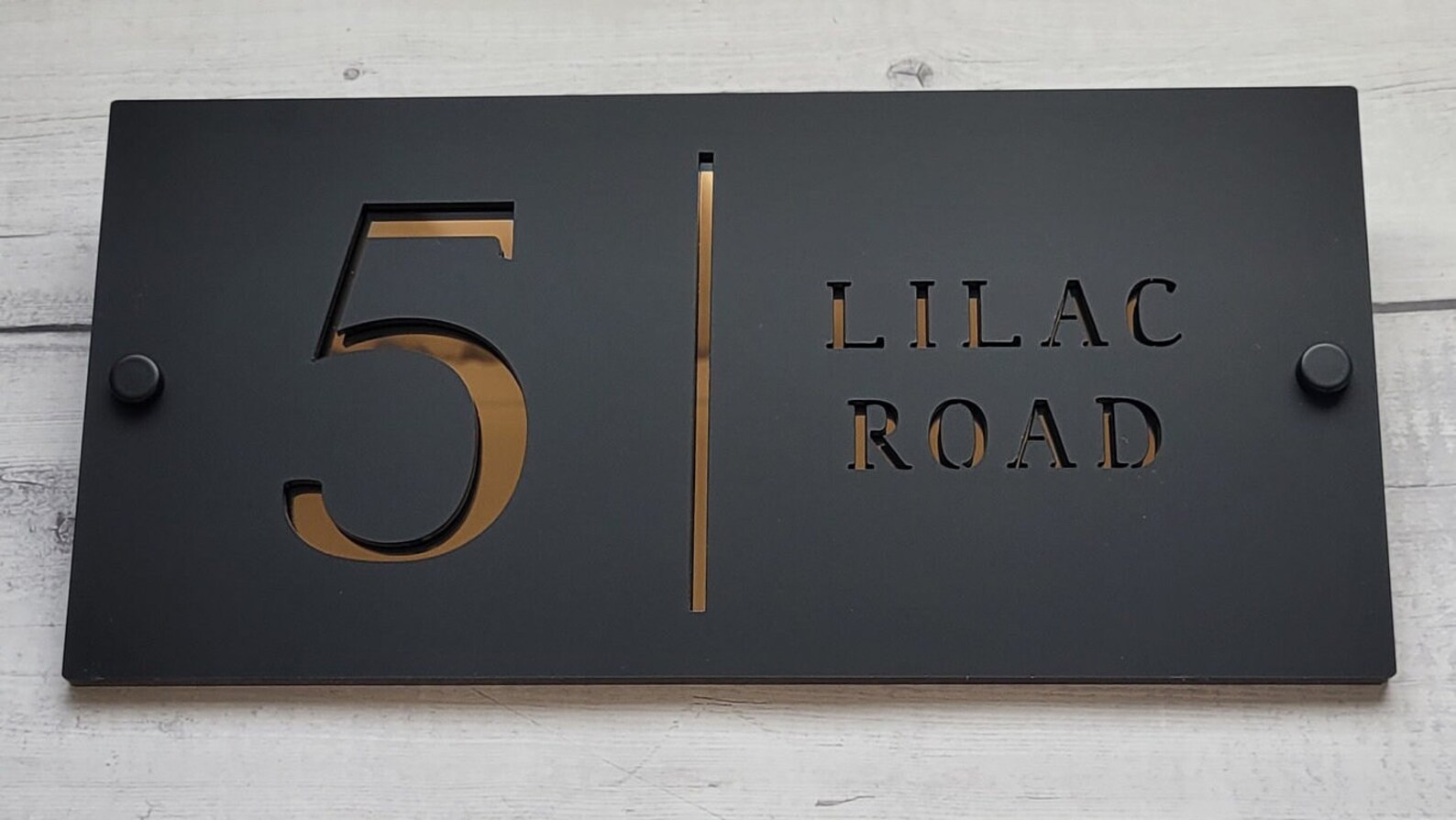 MODERN HOUSE SIGN Address Plaque House Number House Signs 290 X 140mm ...