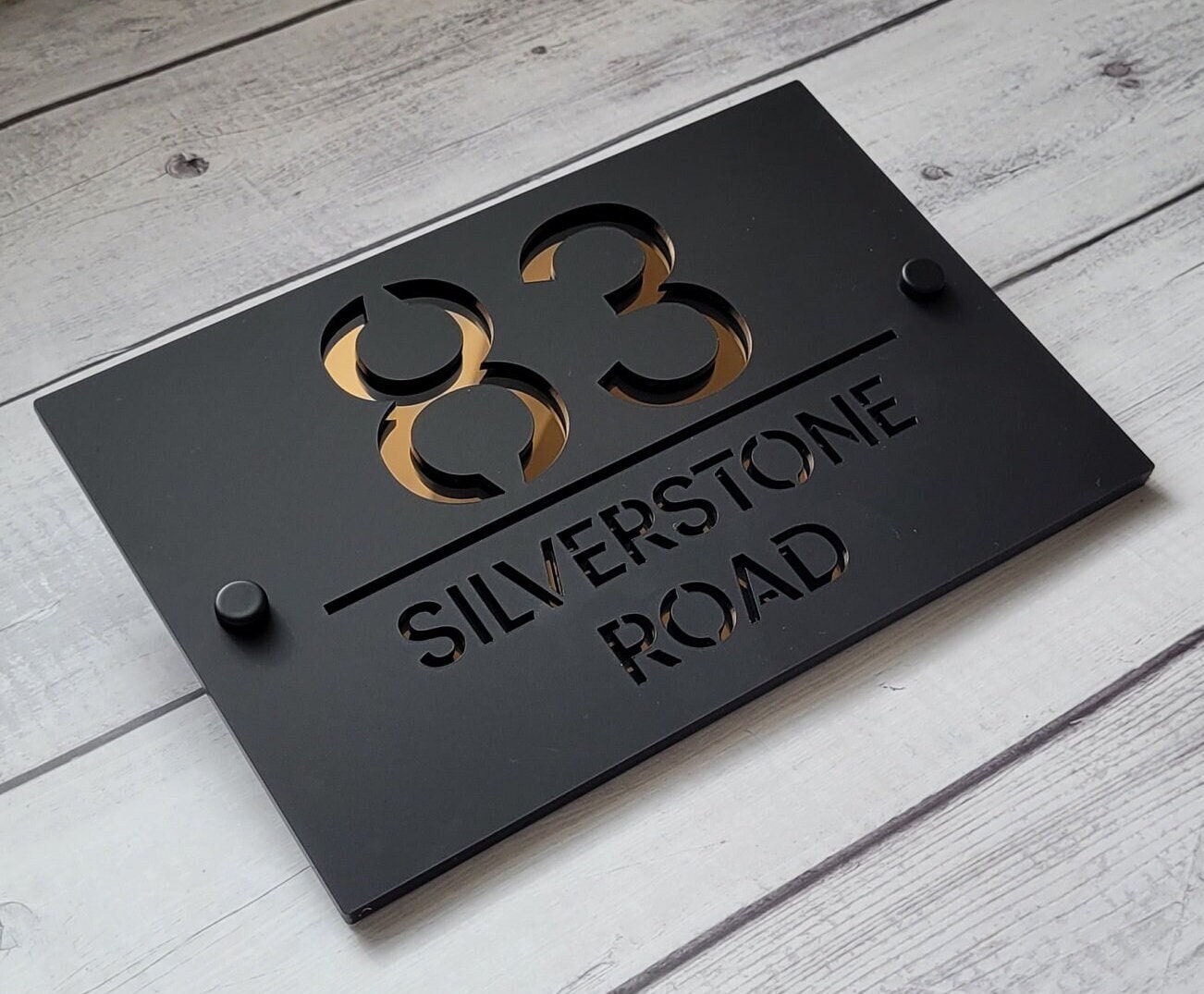 MODERN HOUSE SIGN | House Door Sign | House Number | 380 X 250mm | 500 ...