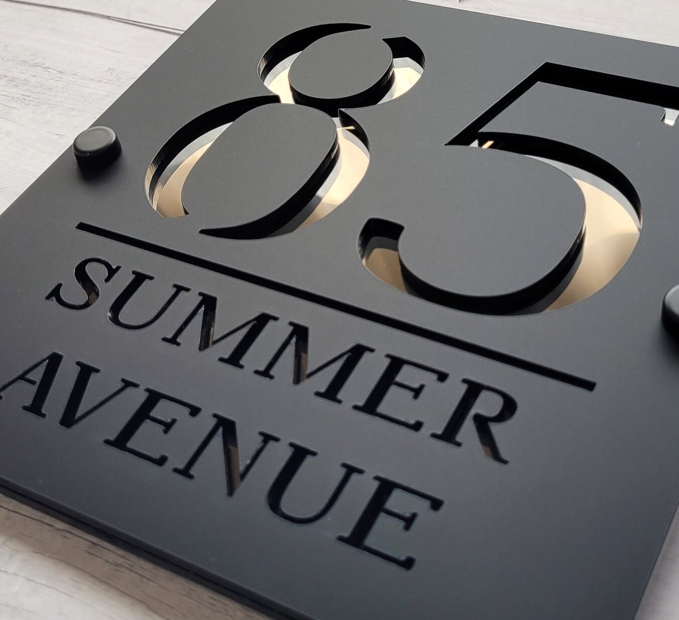 MODERN HOUSE SIGN House Sign House Number Address Sign 180mm X 180mm ...