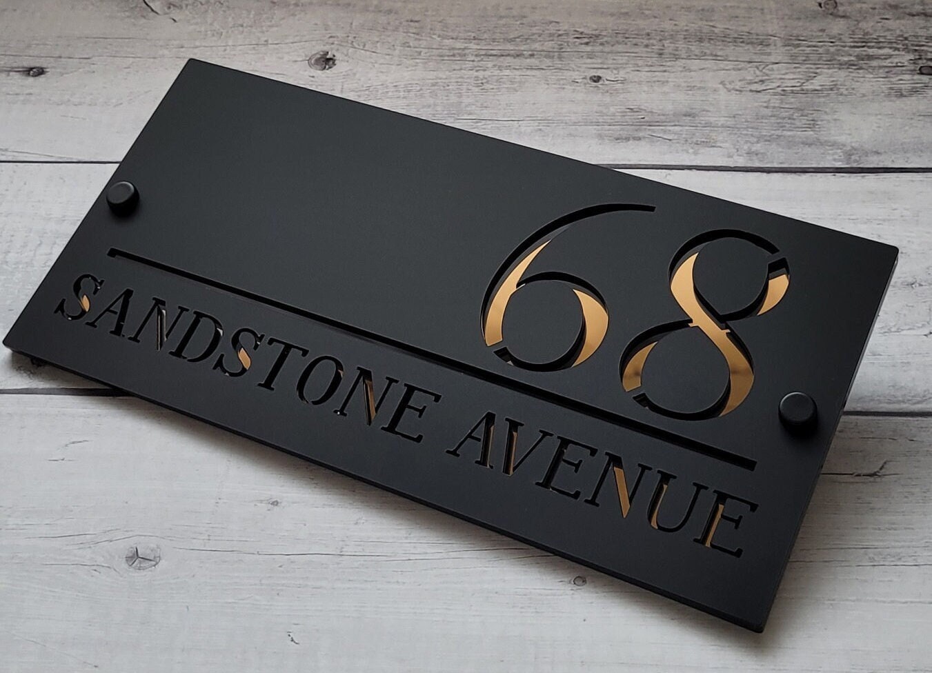 MODERN HOUSE SIGN | Address Plaque | House Number | House Signs | 290 X ...