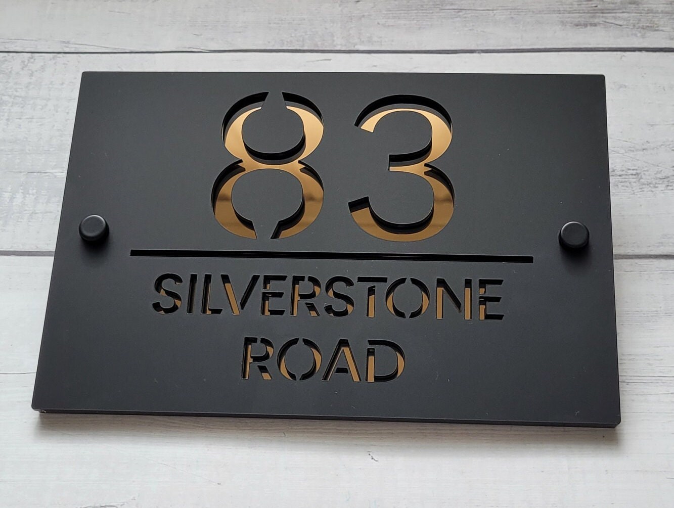 MODERN HOUSE SIGN House Door Sign House Number 230 X 155mm 290 X 190mm ...