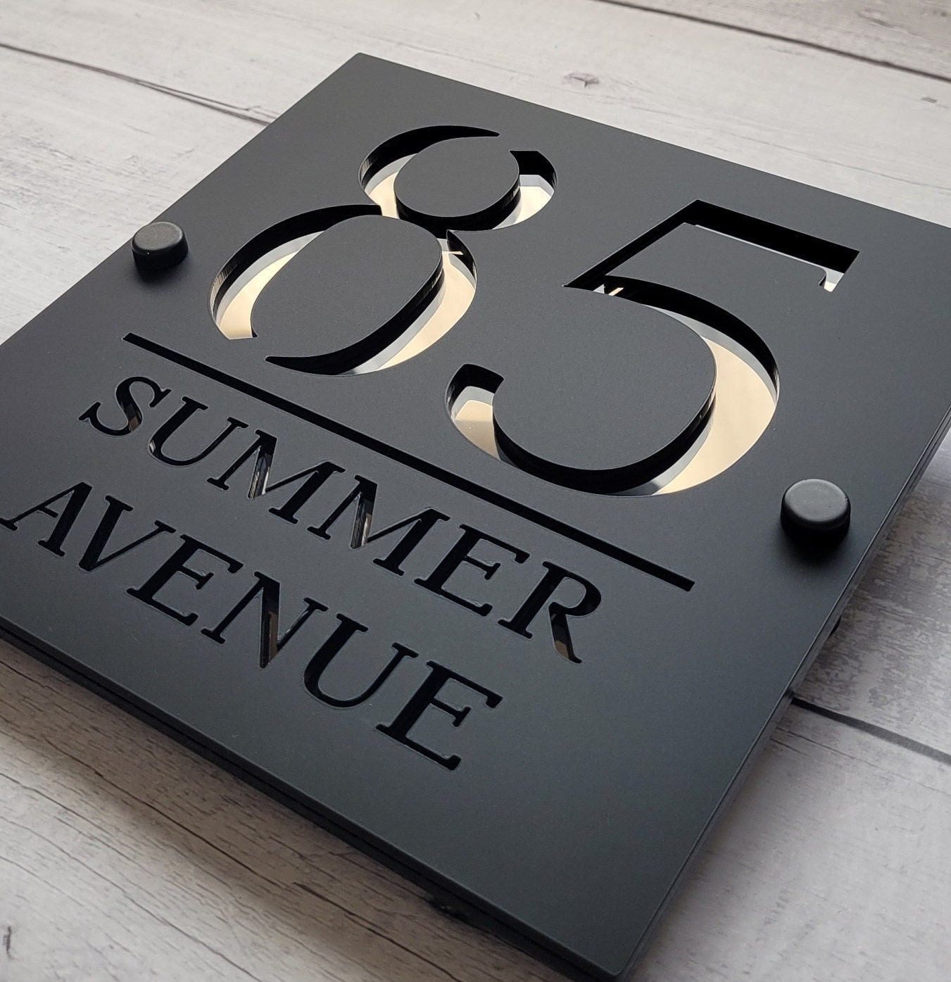 MODERN HOUSE SIGN House Sign House Number Address Sign 180mm X 180mm ...
