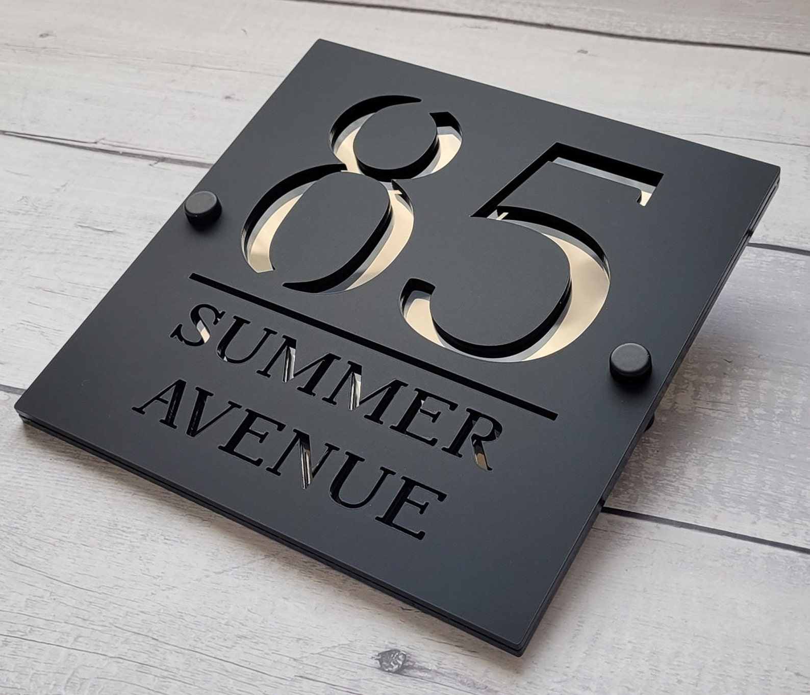 MODERN HOUSE SIGN House Sign House Number Address Sign 180mm X 180mm ...