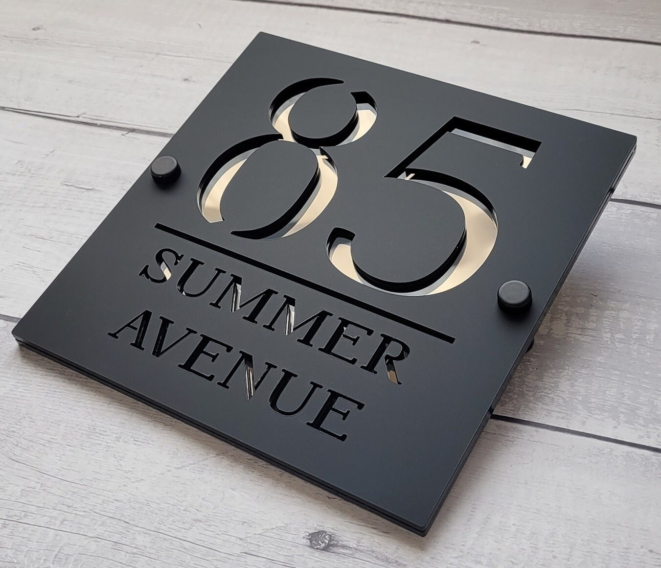 MODERN HOUSE SIGN House Sign House Number Address Sign 180mm X 180mm ...