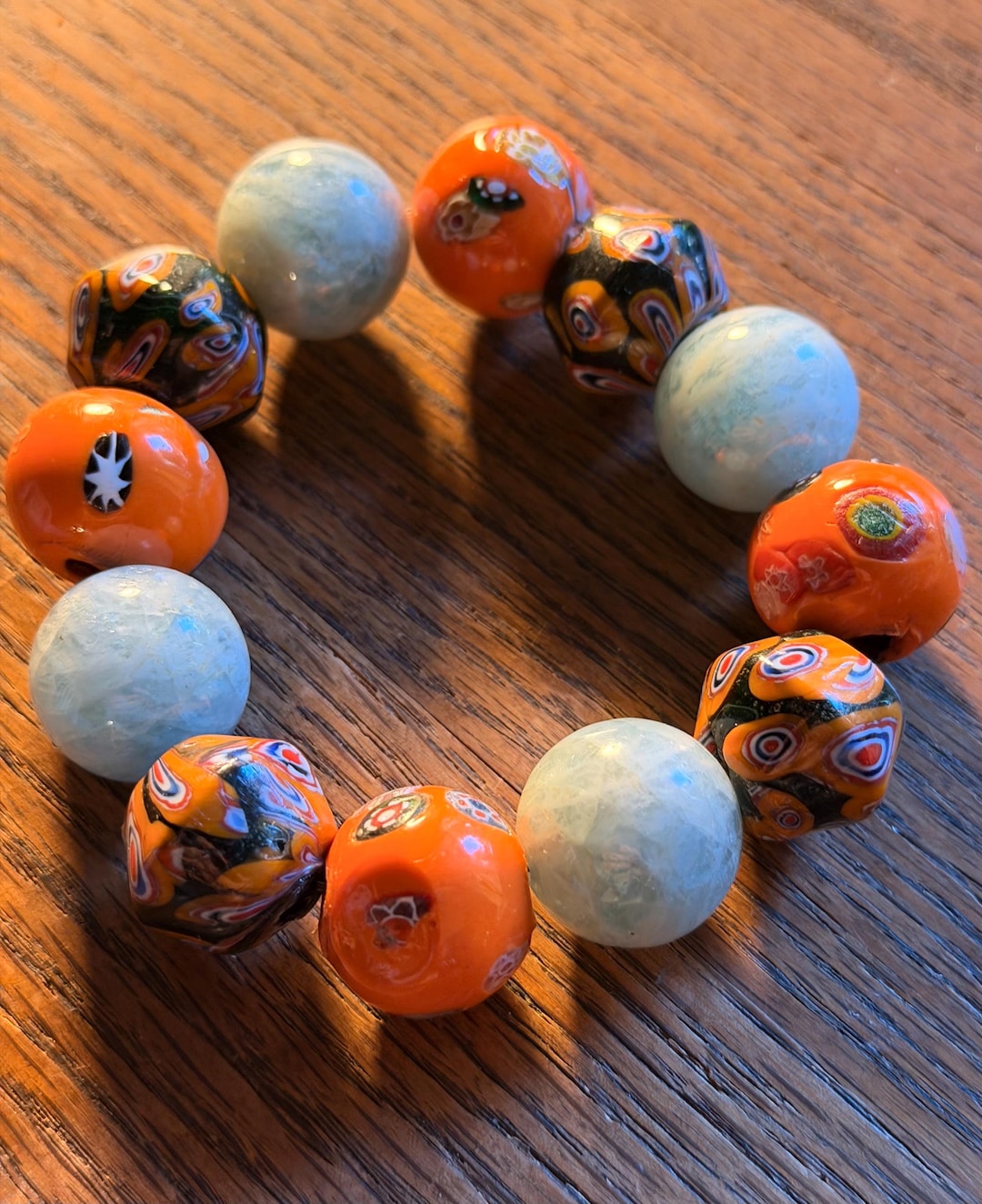 The Venetian Sunset Power and Protection Bracelet: 20mm Aquamarine and ...