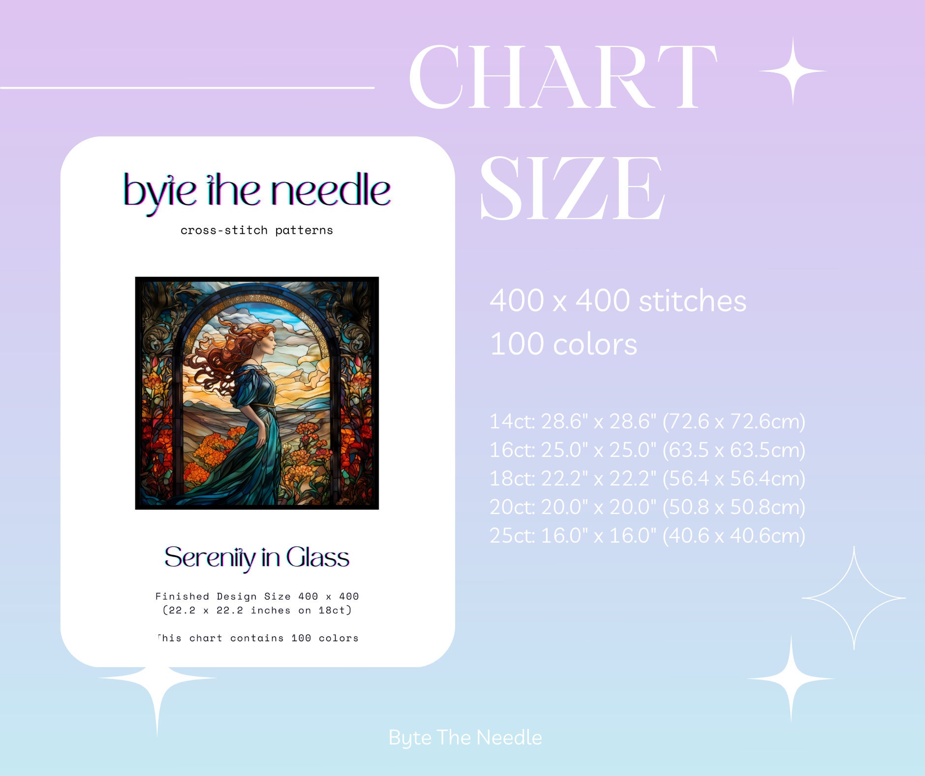 Stained Glass Cross Stitch Pattern | Pattern Keeper Compatible ...