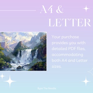 Waterfall Cross Stitch Pattern | Pattern Keeper Compatible | Instant ...