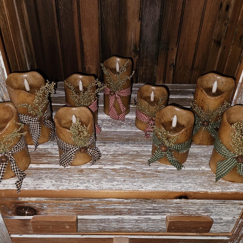 Primitive Candles - Etsy