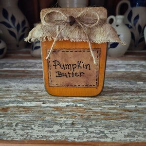 Wood Mason Jelly, & Jam Jar Primitive Shelf Sitters - Etsy