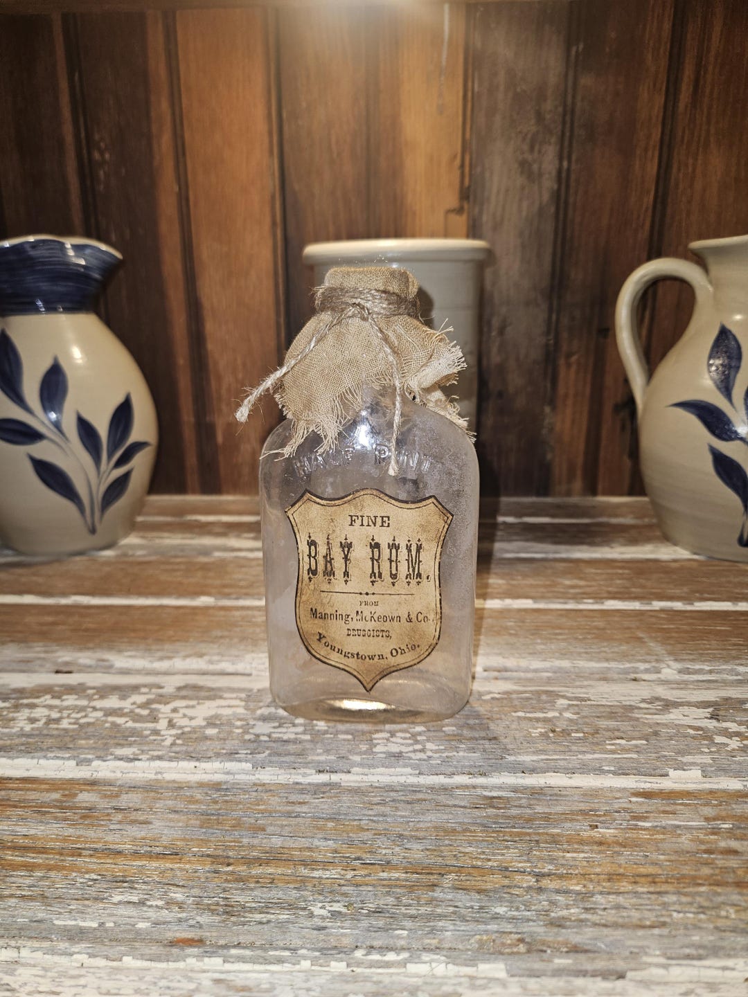 Primitive Faux Bottle of Bay Rum - Etsy