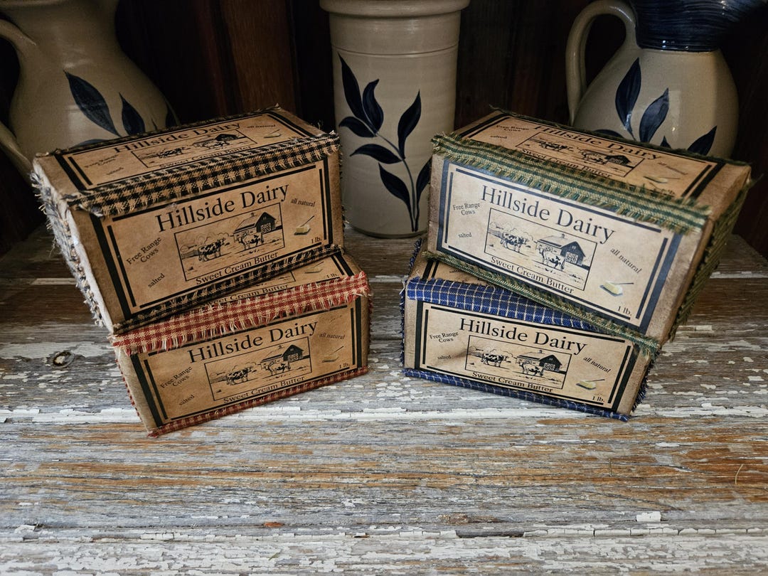 Primitive Butter Box - Etsy