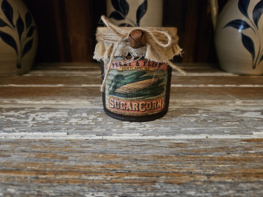 Primitive Can of Corn - Etsy