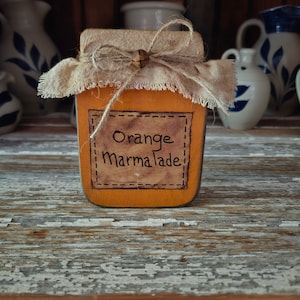 Wood Mason Jelly, & Jam Jar Primitive Shelf Sitters - Etsy