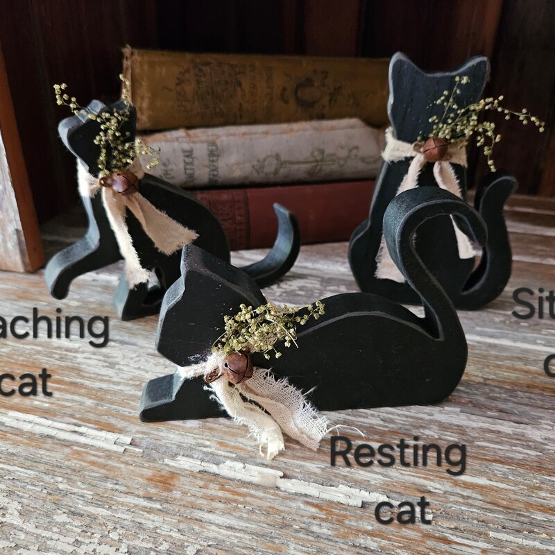 Primitive Cat - Etsy