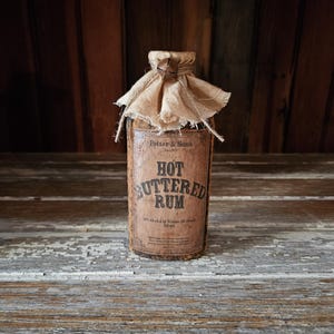 Primitive Bottle of Hot Buttered Rum - Etsy