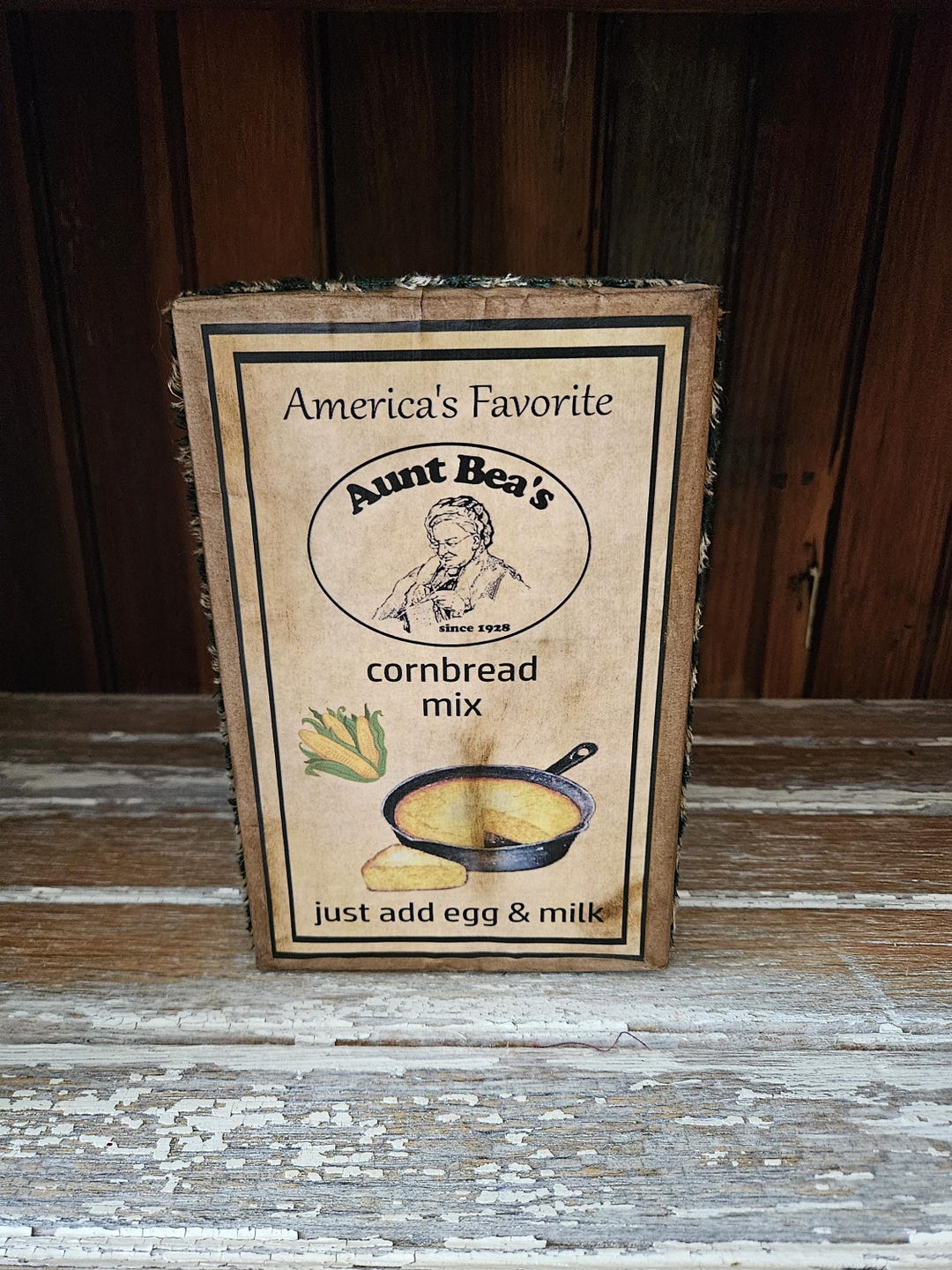 Primitive Cornbread Box - Etsy