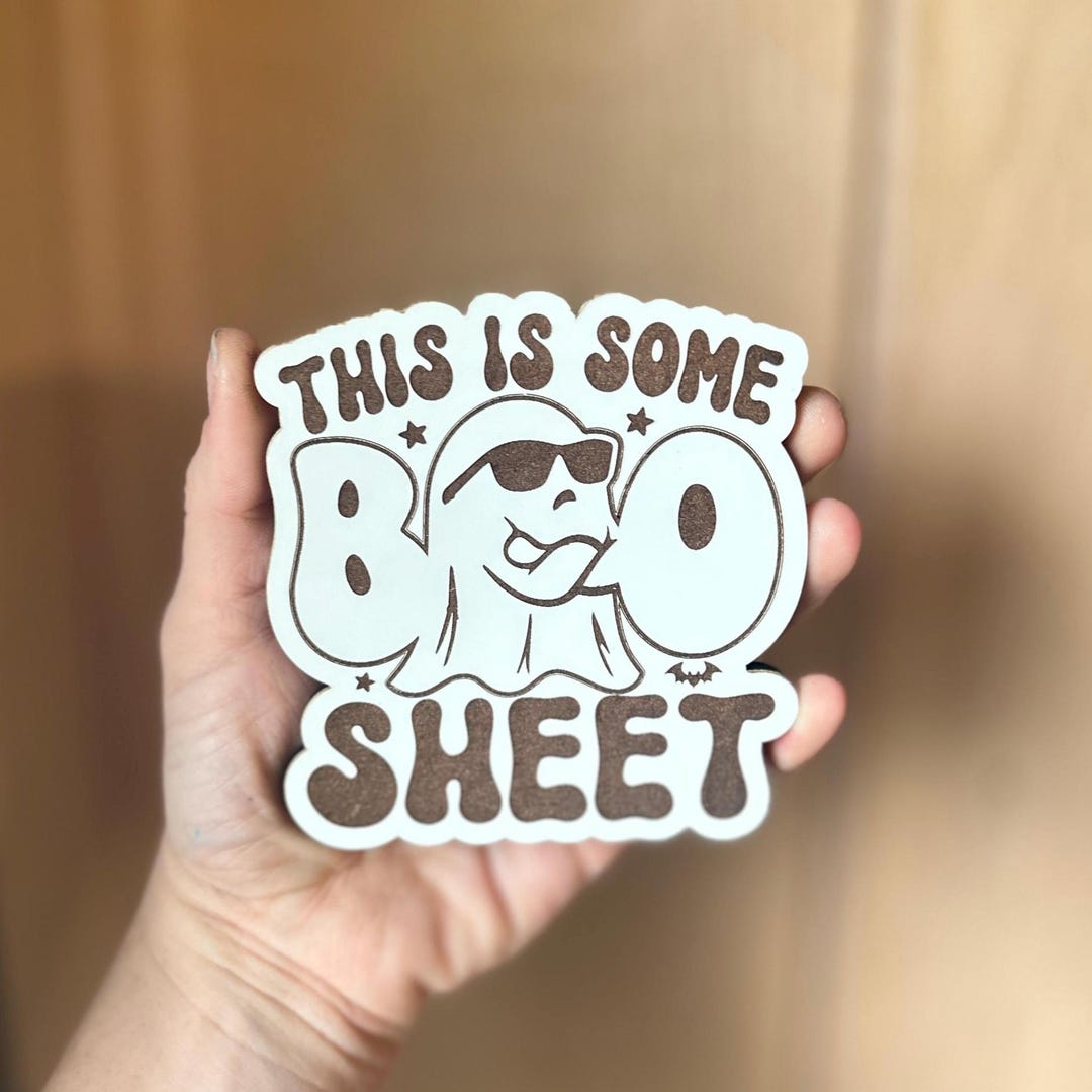 Funny Halloween Ghost Magnet, This is Some Boo Sheet Large Fridge ...