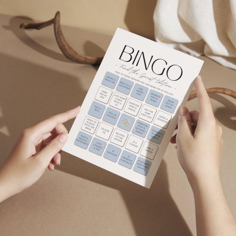 Done-for-you Bingo Wedding Bridal Shower Game- Digital Download ...
