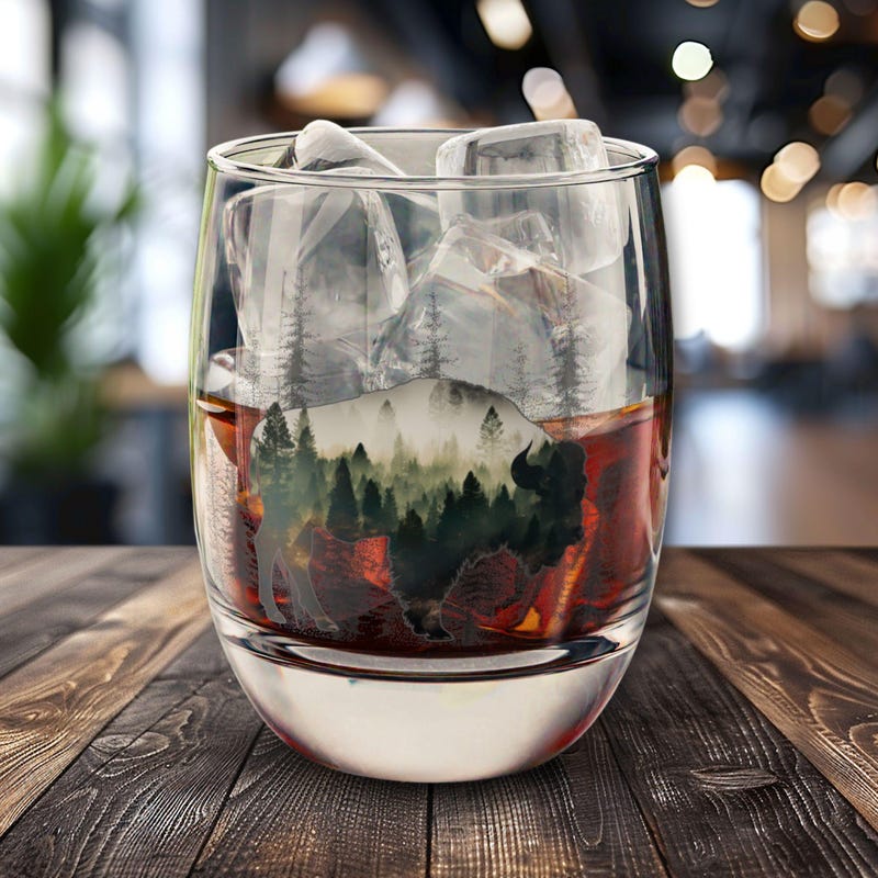Bison Drinking Glasses - Etsy