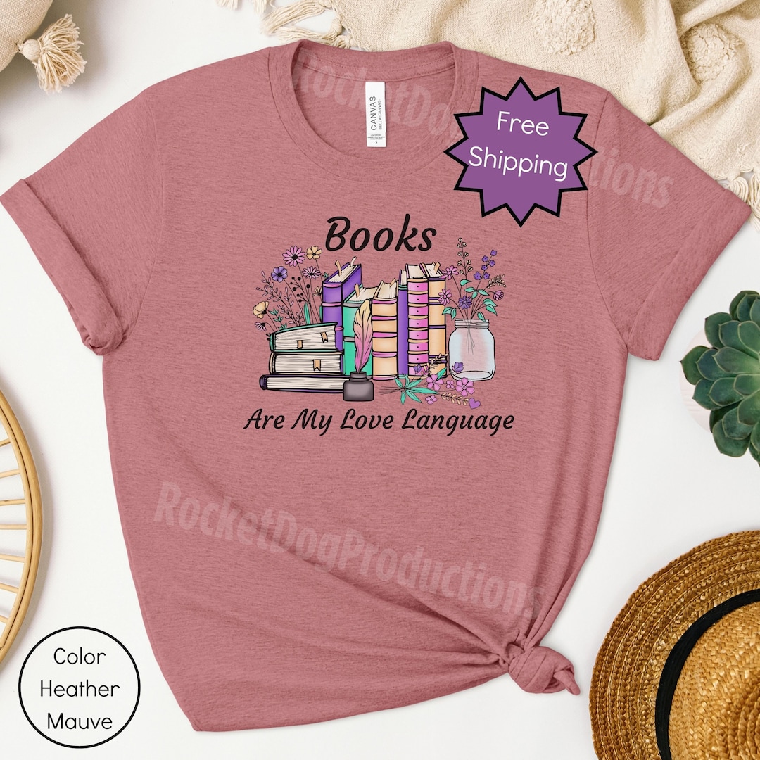 Cute Floral Book Lover T-shirt, Bookworm T-shirts, Book Lover Tee ...