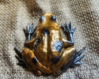 Resin Frog With Real Flowers - Etsy