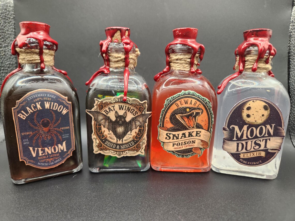 Potion Bottles: Decorative Glass Vials - Etsy