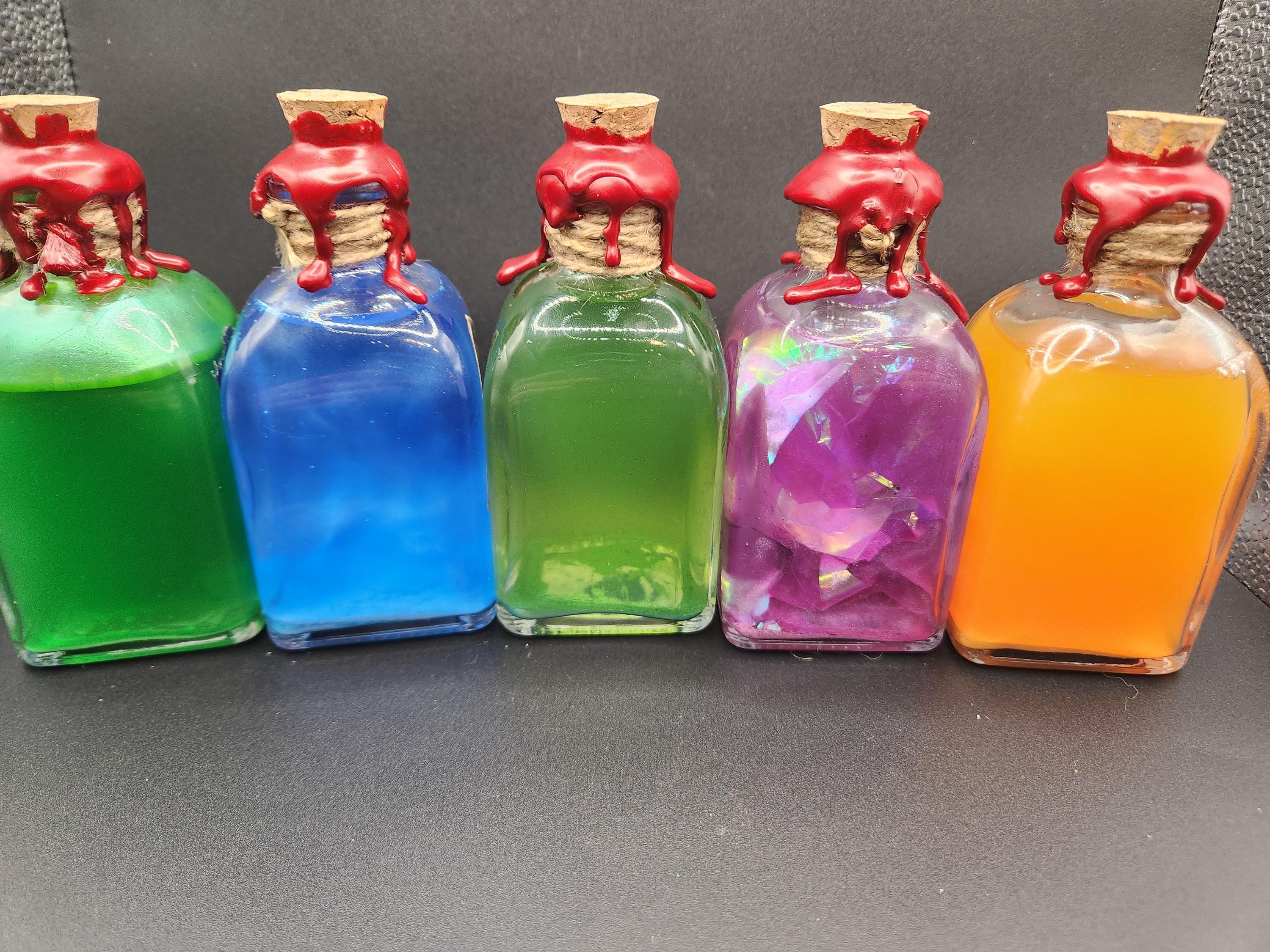 Decorative Glass Potion Bottles - Etsy