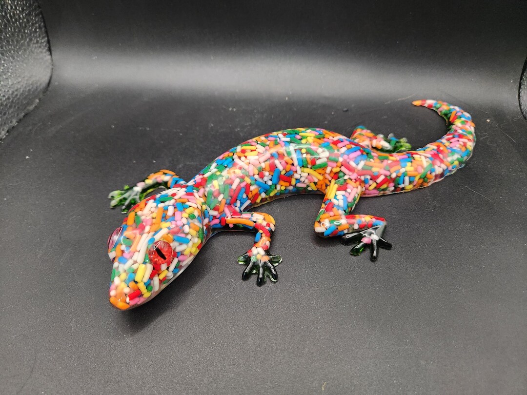 Handmade Resin Lizard: Whimsical Reptile Decor (8.8 Inches) - Etsy