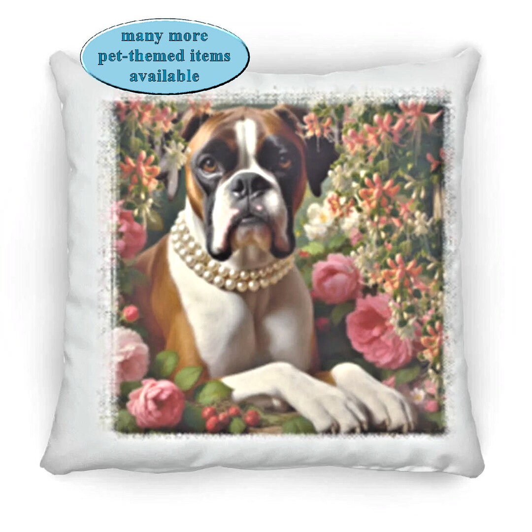 June Boxer Dog Birthstone Buddy W/birthstone Collar, Birthday Flowers ...