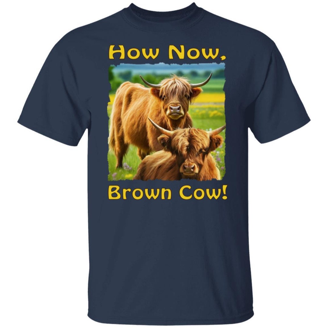 Graphic T-shirt With Miniature Highland Cows in 11 Colors, Funny ...