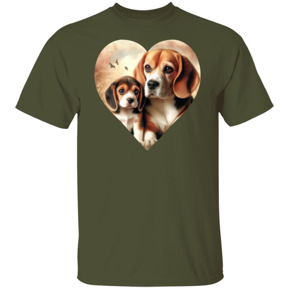 Sweet Graphic T-shirt of Beagles, Beagle and Puppy on Shirt, Perfect ...