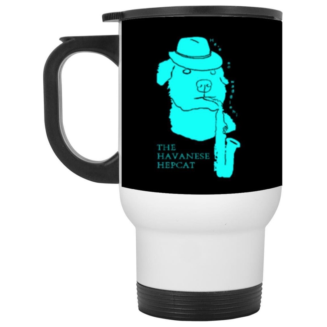 A Travel Mug With the Havanese Hepcat Logo - Etsy