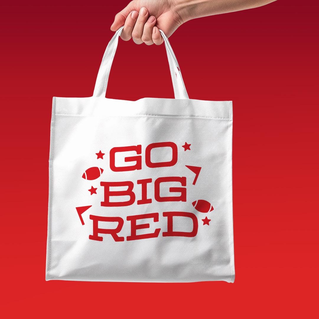 Go Big Red Vertical SVG File for Cricut - Etsy