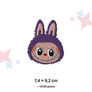 Labubu Embroidery Bundle Pack 4 Face Designs | Digital Machine ...