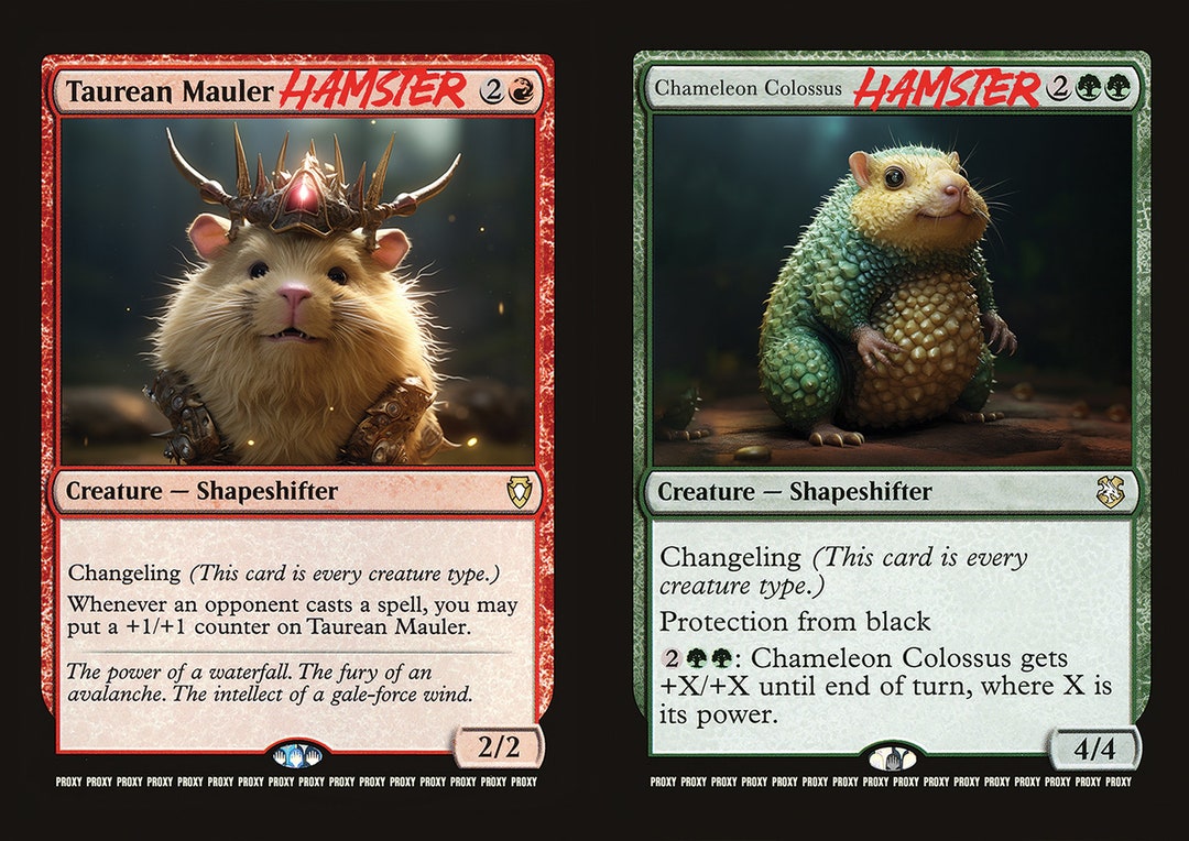 TAUREAN Mauler / CHAMELEON Colossus Hamster Proxy Token Full - Etsy