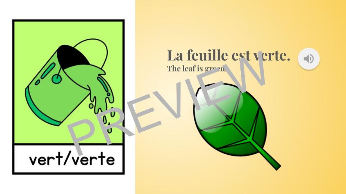 Les Couleurs - the Colors in French. Preschool, Homeschool, Little ...