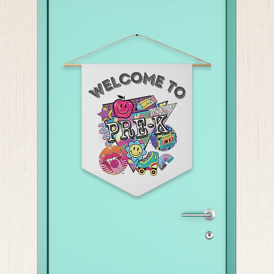 90s Era Teacher Door Sign, Classroom Welcome Sign, Pre-k, Kindergarten ...