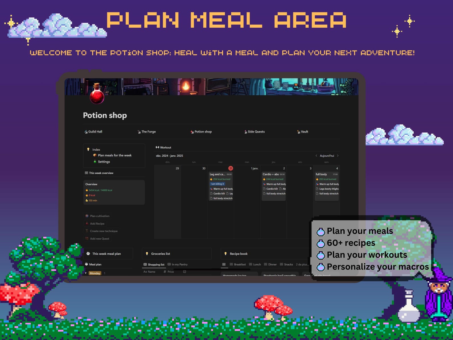 Gamified Life Planner Notion Template Work and Student Planner ADHD ...