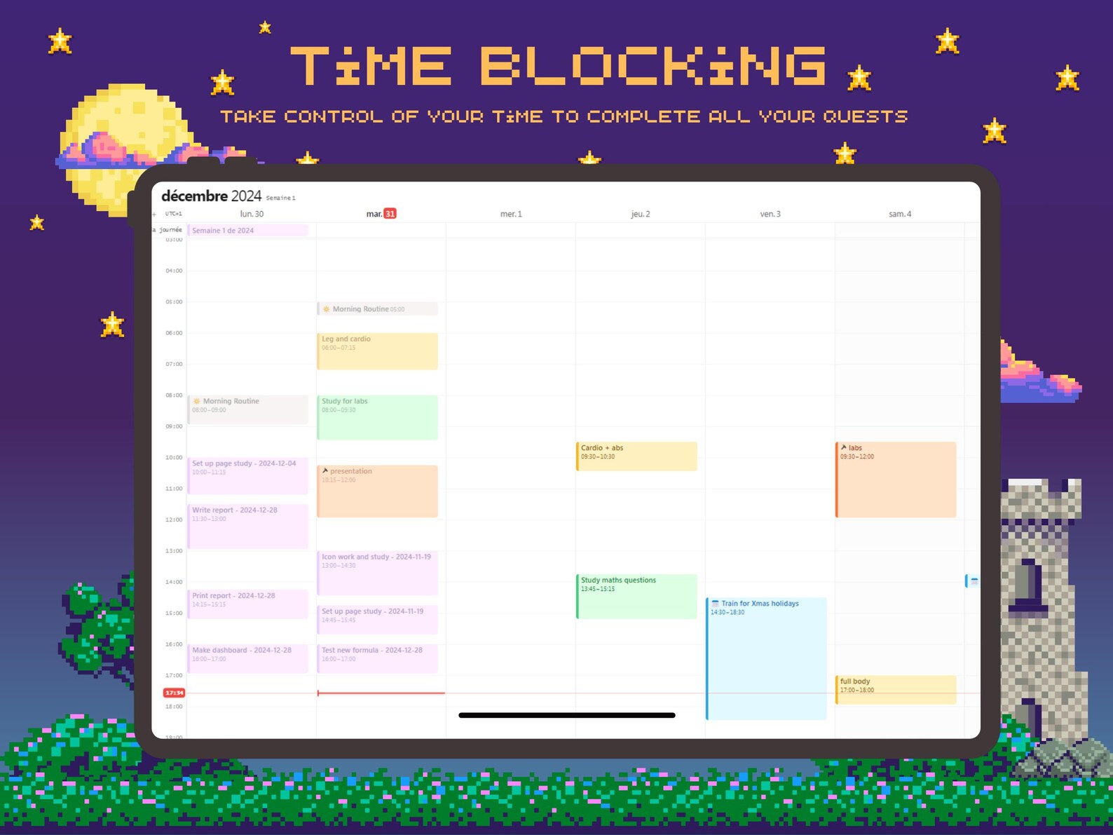 Gamified Life Planner Notion Template Work and Student Planner ADHD ...
