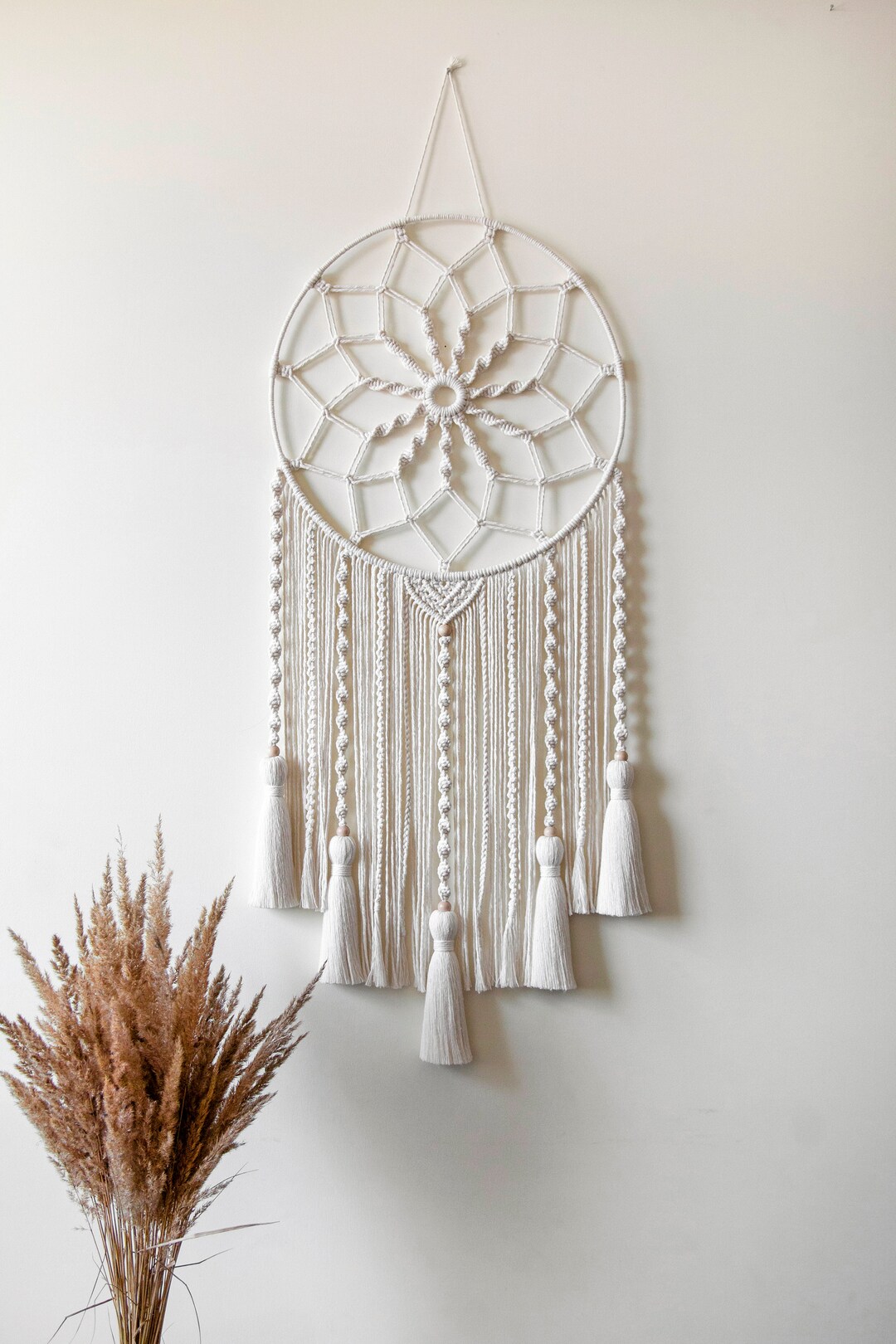Large Macrame Dreamcatcher, Boho Wall Hanging - Etsy