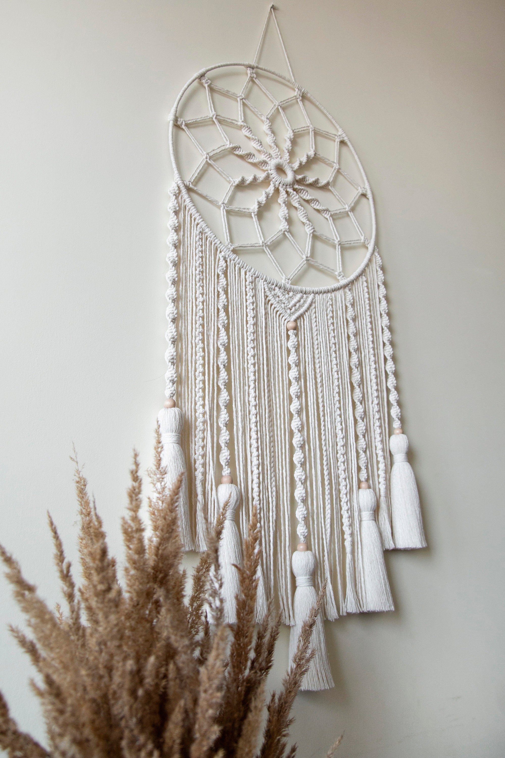 Large Macrame Dreamcatcher, Boho Wall Hanging - Etsy