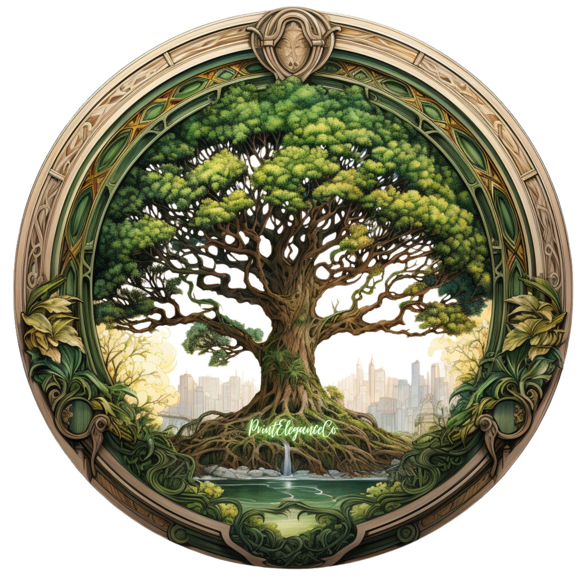 Celtic Ancient Tree Clipart - 10 High Quality Jpgs - Digital Planner ...