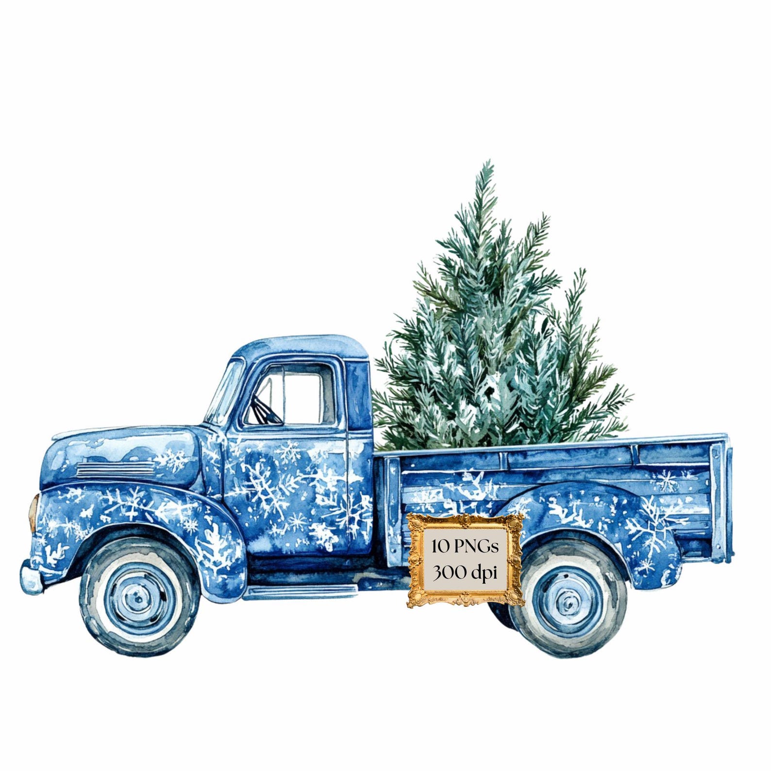 Elegant White And Blue Truck Pictures