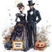 Halloween Regency Era Clipart, Vintage Romance, 10 JPG Watercolor Set ...